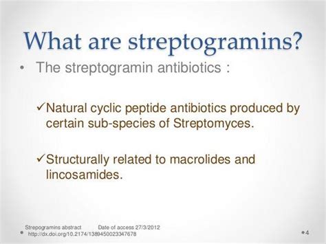 Streptogramins Bronchitis