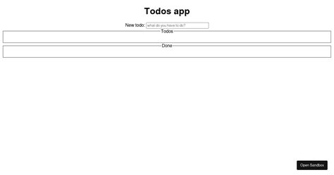 Todo Context Demo Codesandbox