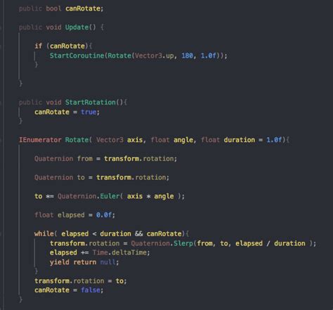 How To Smoothly Rotate An Object Over Time With A Single Button Click Event In Unity3d By