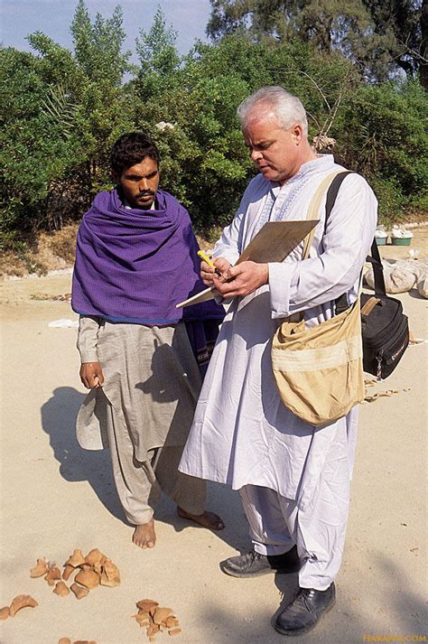 Jonathan Mark Kenoyer With A Worker At Harappa Harappa