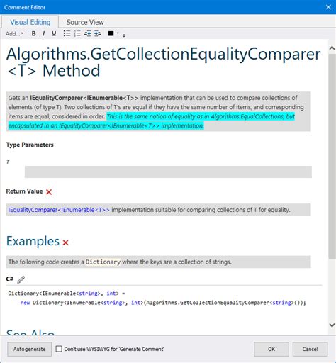ghostdoc pro beta brings true visual editing to xml comments software