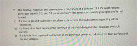 solved 7 the positive negative and zero sequence