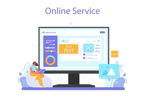 Ux And Ui Designer Online Service Or Platform App Interface Improvement Stock Vector