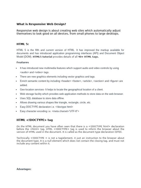 html 5 pdf