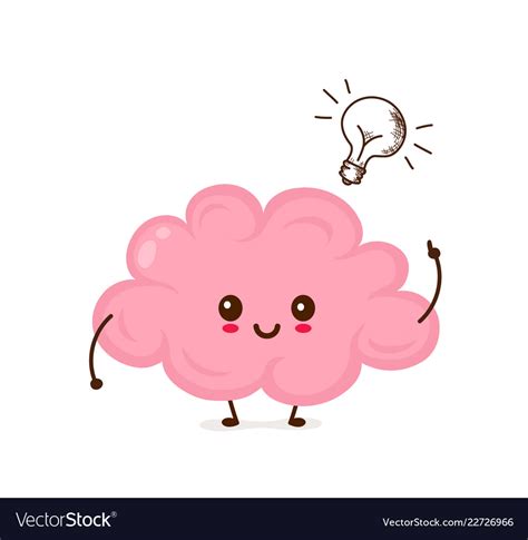 Cute Brain Cartoon 6 069 Free Cute Cartoons Illustrations Arxihm