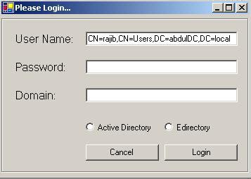 Authentication Against Active Directory And Edirectory Via LDAP CodeProject