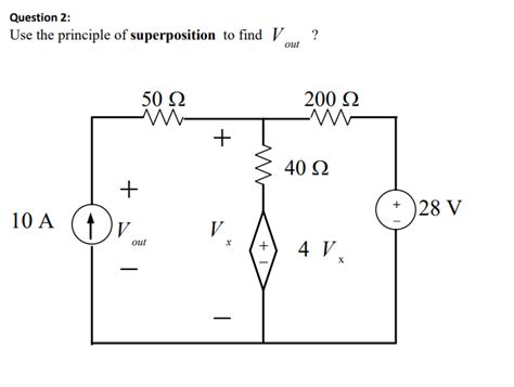 Solved Question Use The Principle Of Superposition To Chegg