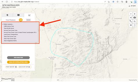 Perform Analysis And Print A Report Mapbuilder