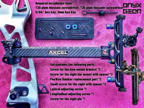 Titanium Alloy Screws For Axcel Achieve Xp Sights Recurve And Compound Ace Adam Archery Workshop