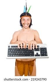 Naked Gamer On Computer Images Stock Photos D Objects Vectors Shutterstock