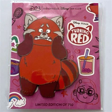 D23 Exclusive Disney Turning Red Mei Lee Red Panda Jumbo Pin Limited