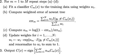 pseudo code of adaboost algorithm download scientific diagram