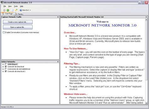 Microsoft Network Monitor 無料・ダウンロード