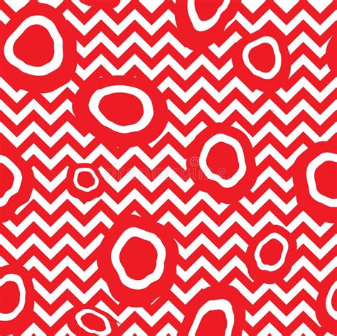Abstact Seamless Pattern Dotted Line Texture Dot And Zig Zag L Stock