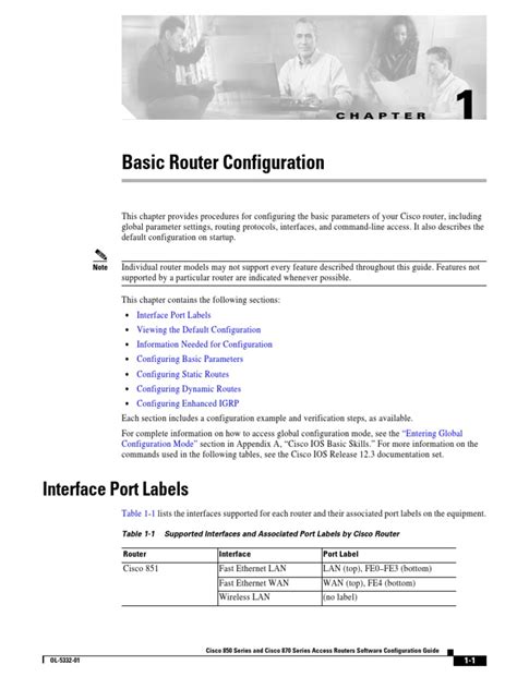 configuring the basics an overview of initial router setup and default