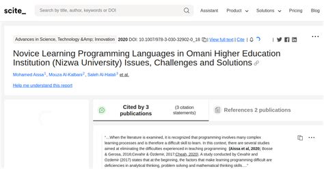 Novice Learning Programming Languages In Omani Higher Education