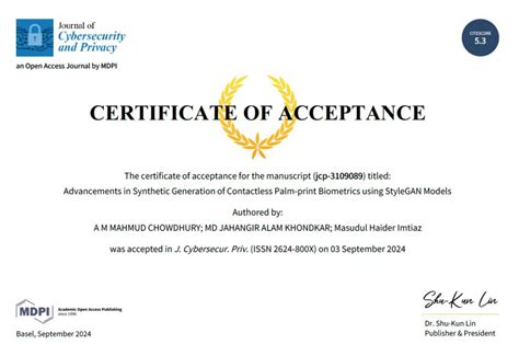 Cybersecurity Biometrics Deeplearning Palmprintrecognition Ai Stylegan Sixfingerdetection