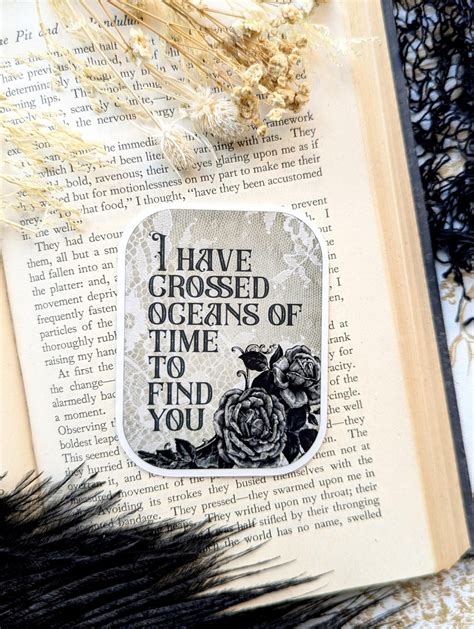 Vinyl Waterproof Sticker Dracula Inspired I Have Crossed Oceans Of Time