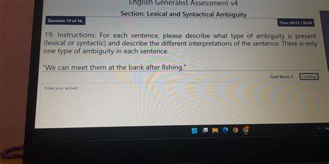 Solved English Generälıst Ässessment V4 Section Lexical And