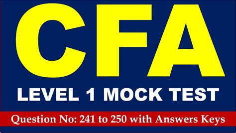 Cfa Level 1 Practice Test 25 Questions Answer Keys Ambipi