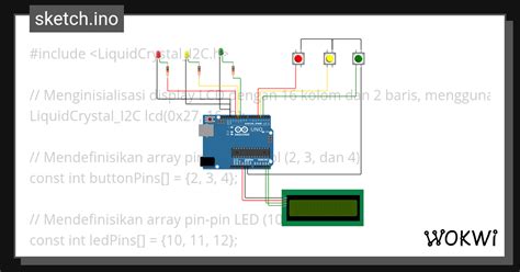 Project Led Tombol Baru Wokwi Esp32 Stm32 Arduino Simulator