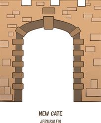 Jerusalem Gate Vector Images Over