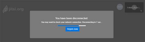 You Have Been Disconnected Issue Jitsi Docker Jitsi Meet GitHub
