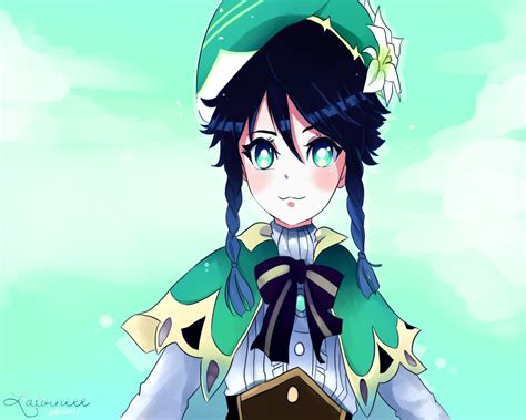 Venti Fan Art Genshin Impact Hoyolab