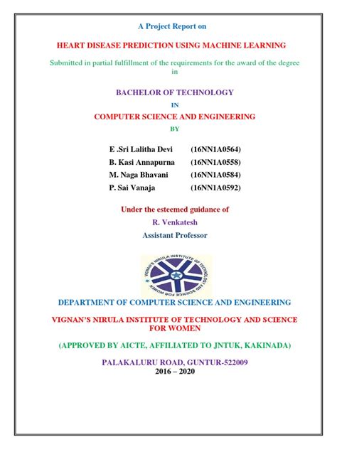 1 Heart Disease Prediction Using Machine Learning Pdf Logistic
