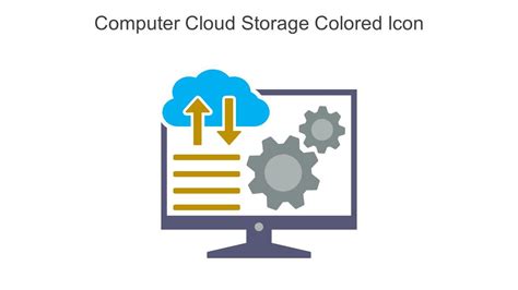 Computer Cloud Storage Colored Icon In Powerpoint Pptx Png And Editable Eps Format Ppt Example