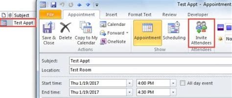 How To Convert A Meeting Into An Appointment With Outlook Vba Data Recovery Blog