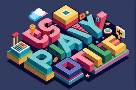 Customizable Isometric Design Features Cheerful Lettering Encouraging A Positive Attitude And