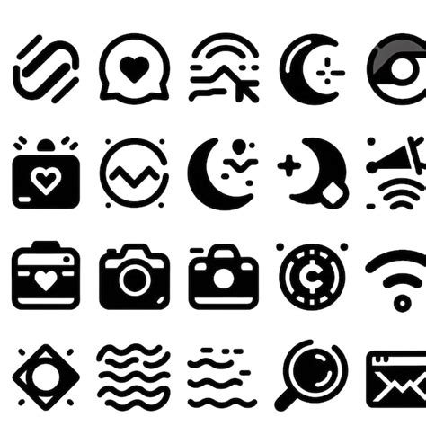 Vector Icon Set For Minimalistic Ui And Ux Design Premium Ai Generated Image