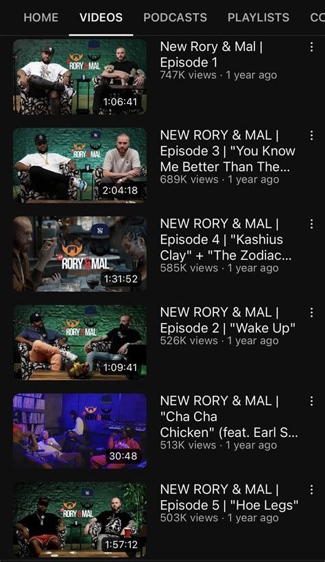 Rory and Mal early views vs Shame On You early views. : r/NoJumper