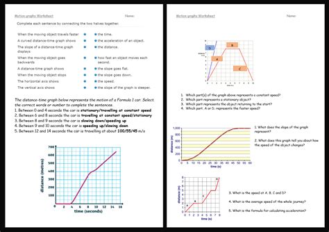 Distance Time Graphs KS Activate Science Teaching Resources