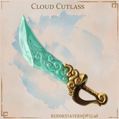 Cloud Cutlass Dungeons And Dragons Homebrew Dungeons And Dragons Art