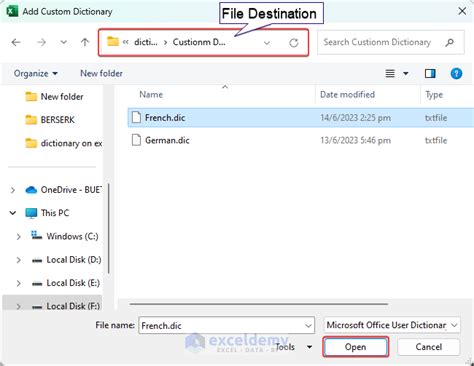 How To Create And Use A Dictionary In Excel Exceldemy