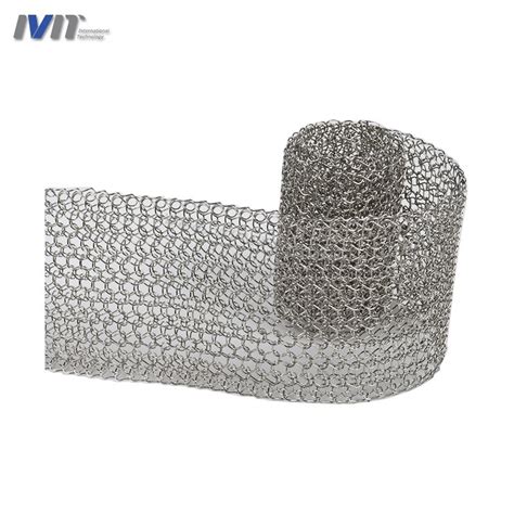 Drip Fog Shielding Meshes Gas Liquid Filter Stainless Steel Thread Knitted Wire Mesh Metal