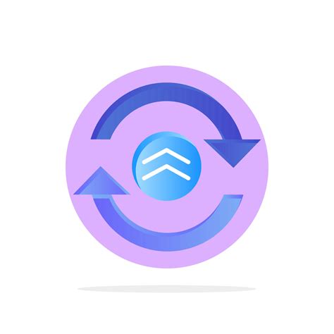 Arrow Refresh Reload Computing Abstract Circle Background Flat Color Icon Vector Art At