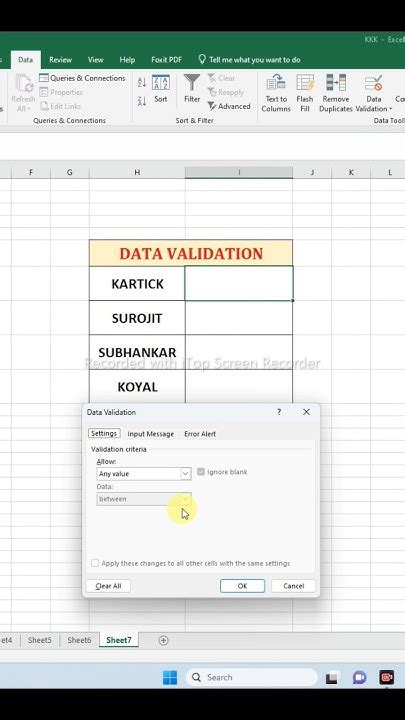 Excel Shorts Function Data Shorts Youtubeshorts Excel Exceltips Exceltutorial