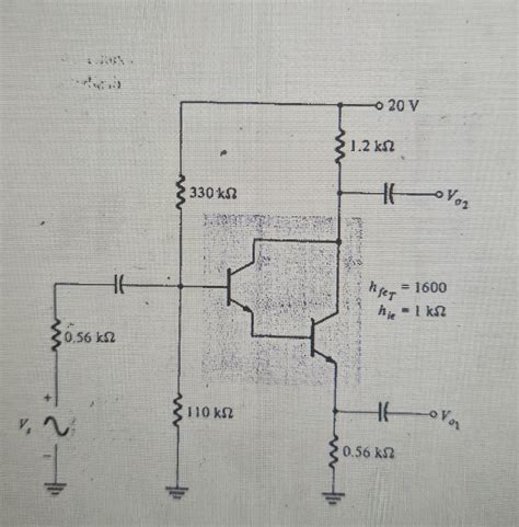 solved draw small signal equivalent and find av vo vs