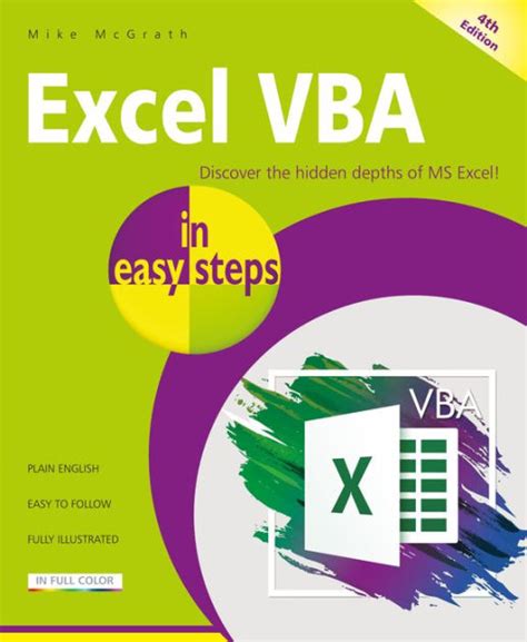 Excel Vba In Easy Steps Illustrated Using Excel In Microsoft 365 By