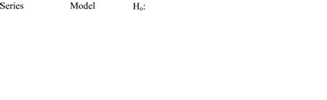 HEGY Test For Seasonal Integration Download Table