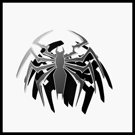 Venom Spiderman Symbol Drawing Spider Man 2 Venoms Fierce New Logo