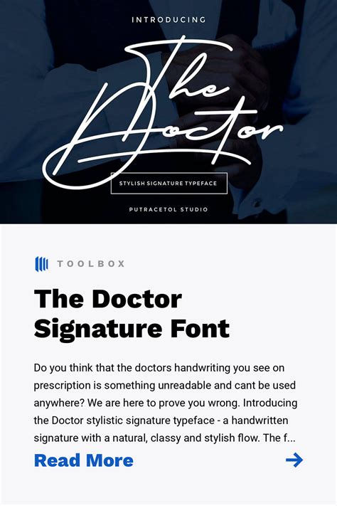 The Doctor Signature Font Signature Fonts Cool Signatures Signature