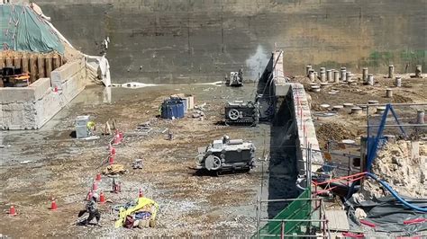 와이어쏘우 절단작업 Youtube