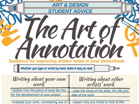 Art Annotation Advice For Babes Teaching Resources