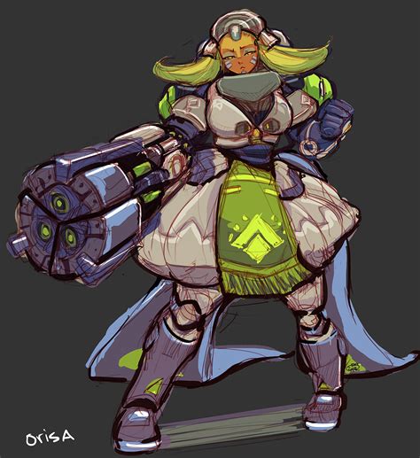 Orisa Overwatch And 1 More Drawn By Cubu3 Danbooru