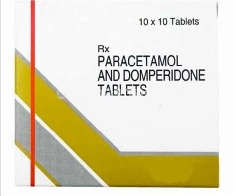 Paracetamol And Domperidone Tablets For Commercial At ₹ 75 Box In Rohtak