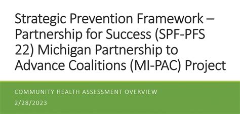 Strategic Prevention Framework Partnership For Success Spf